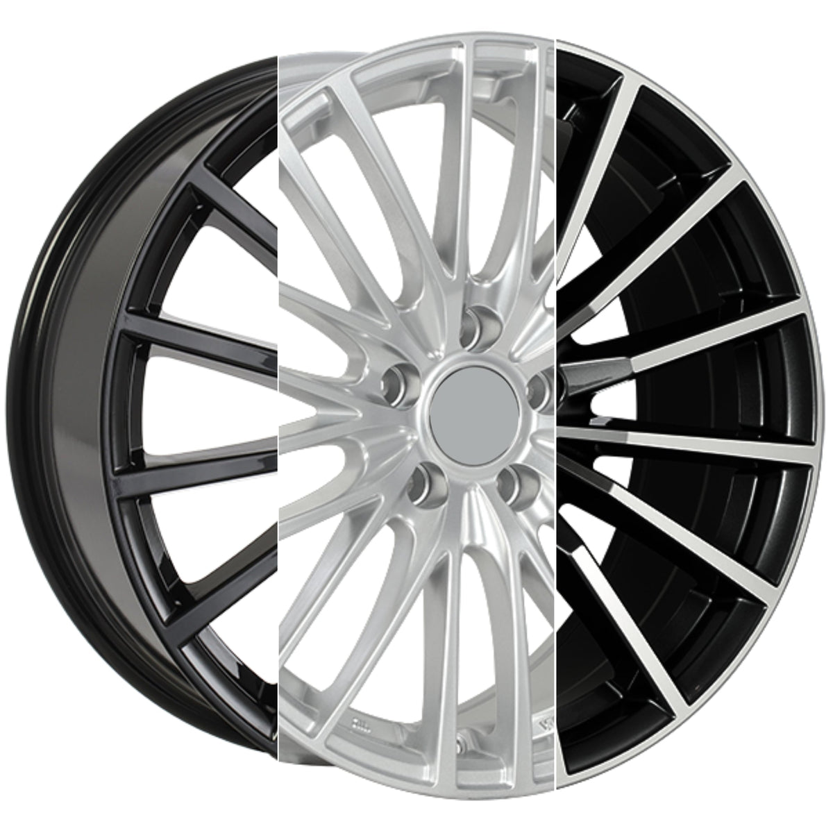 Black vs Silver vs Machine-Finish: Which Rim Finish Looks Best on Merc ...